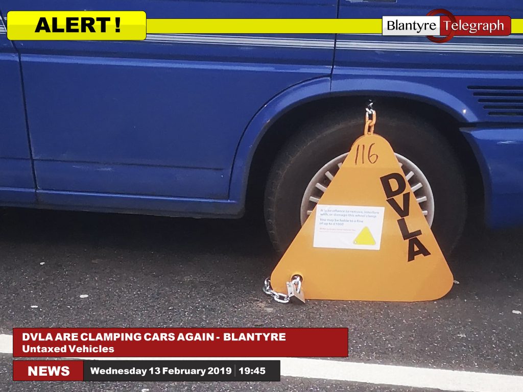 DVLA Clamping Vehicles - Blantyre Telegraph