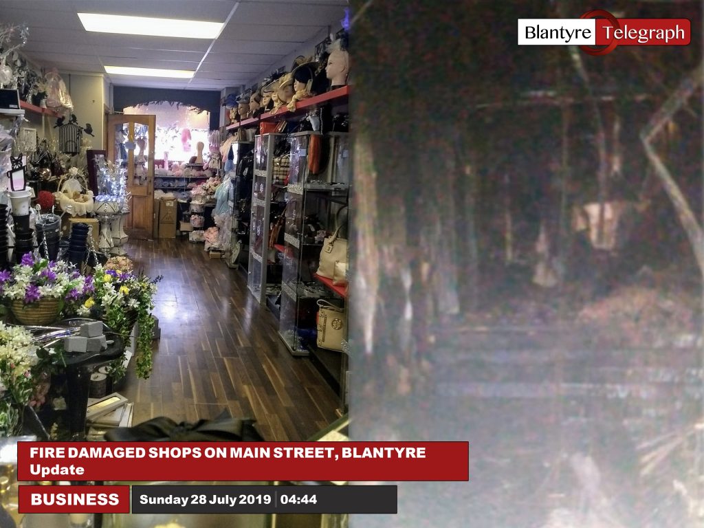 Fire Damaged Shops - Blantyre Telegraph