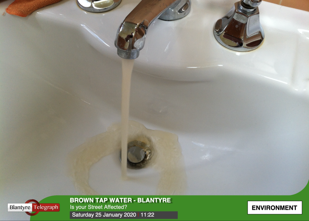 Brown Tap Water - Blantyre Telegraph