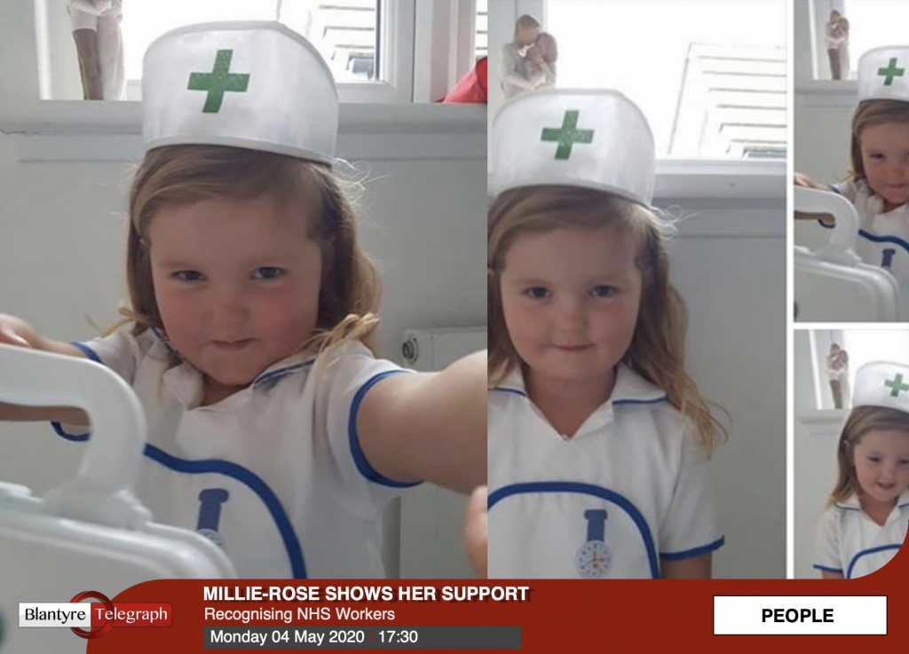 Millie - Rose supporting her mum - Blantyre Telegraph