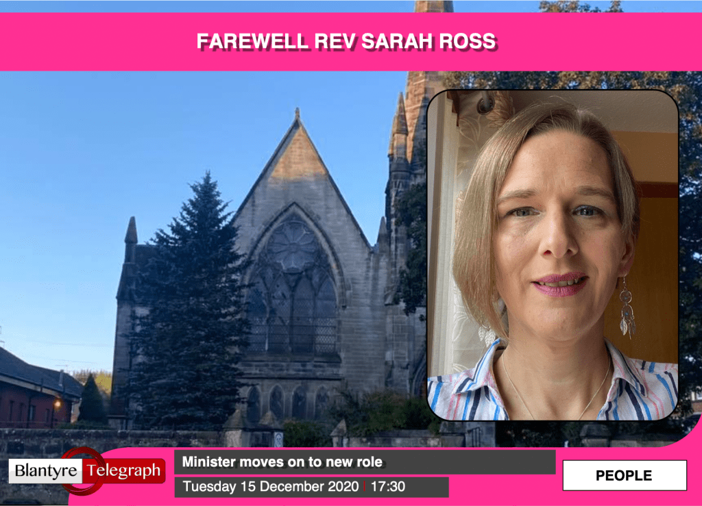 Farewell Rev Sarah Ross - Blantyre Telegraph