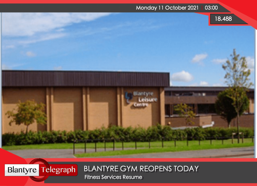 Blantyre Gym Re-opens Today - Blantyre Telegraph