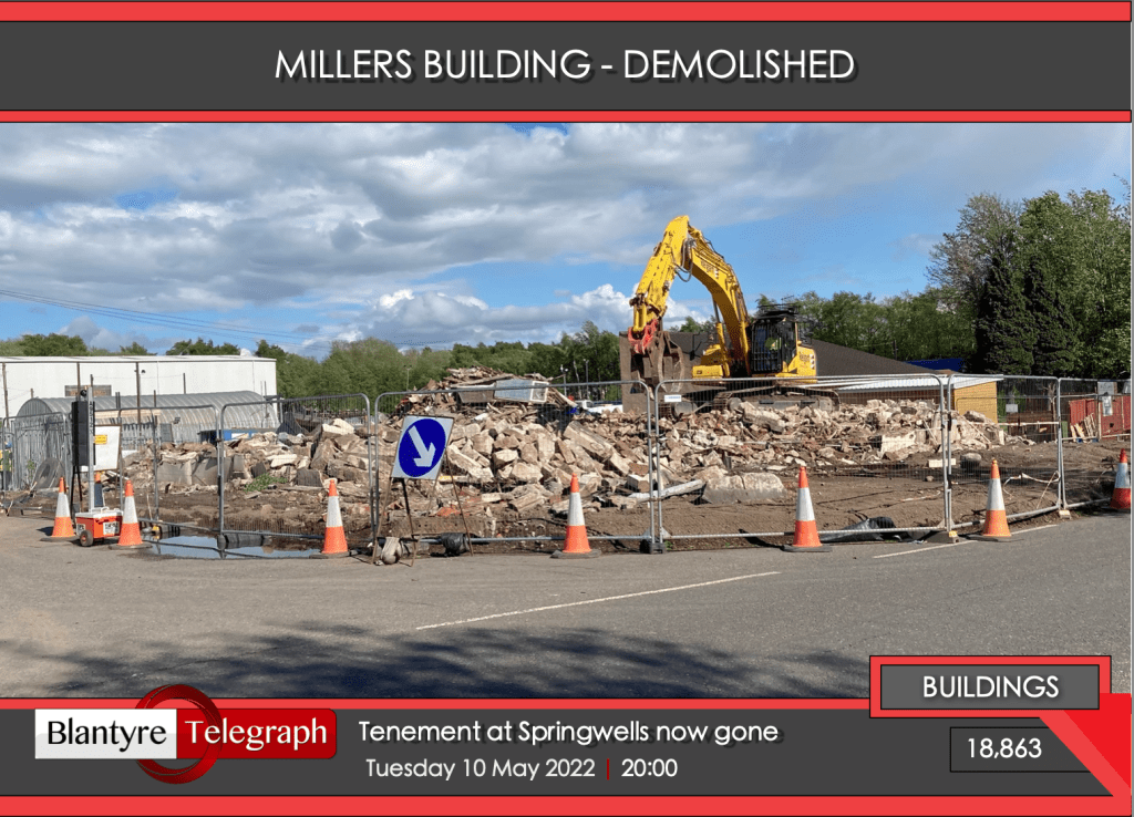 Millers Building Demolished - Blantyre Telegraph