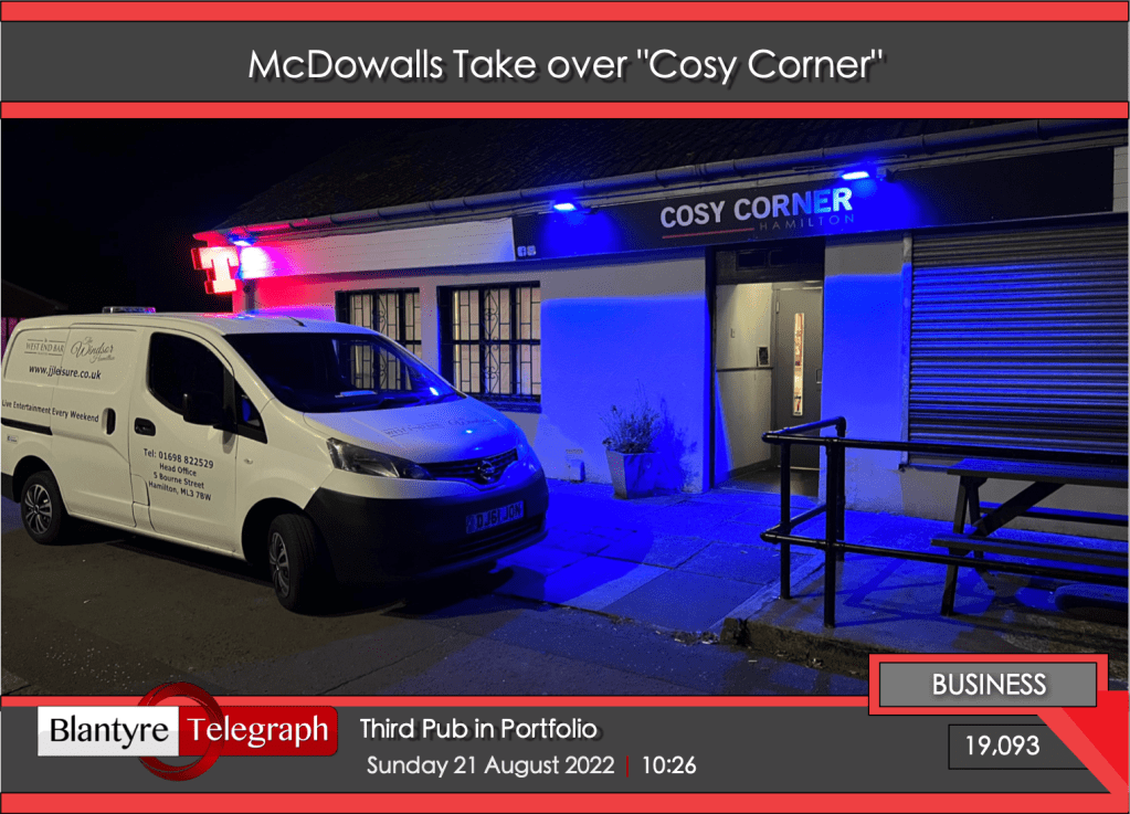 Cosy Corner New Owners - Blantyre Telegraph