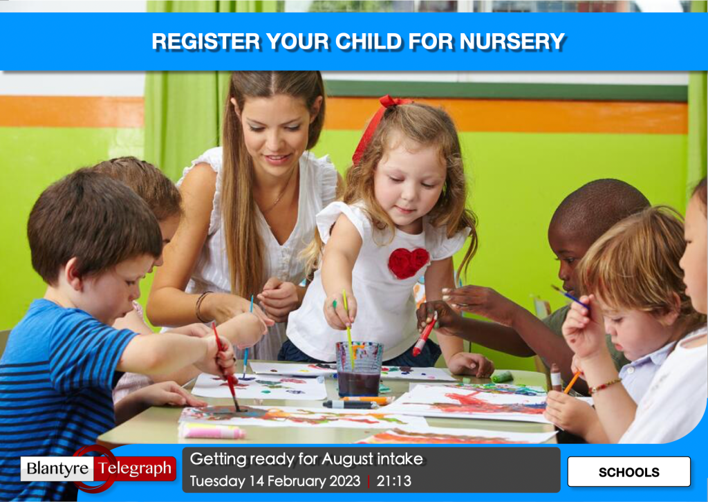 Register your Child for Nursery - Blantyre Telegraph