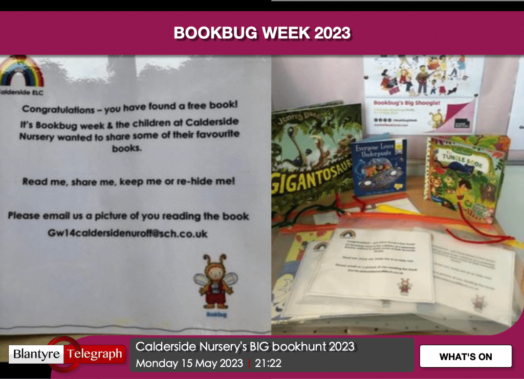 Bookbug Week 2023 - Blantyre Telegraph