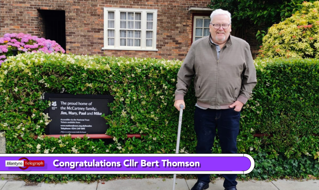Congratulations Bert Thomson - Blantyre Telegraph