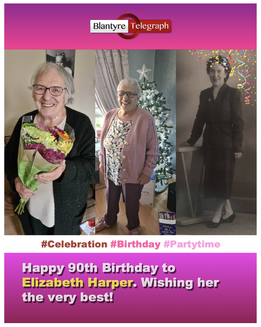 Celebrating Elizabeth Harper's 90th Birthday - Blantyre Telegraph