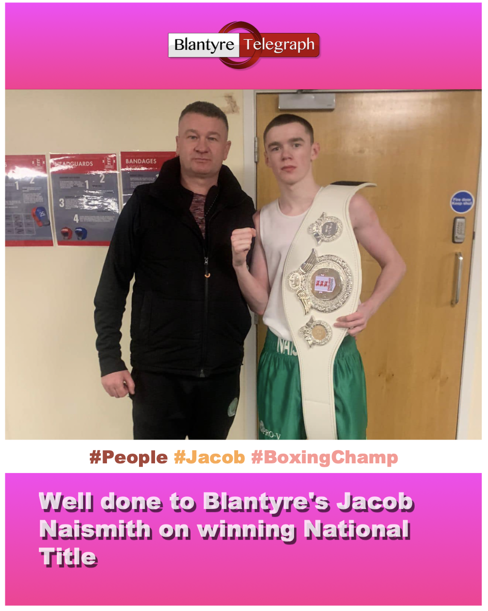 Jacob Naismith Wins National Youth Boxing Title - Blantyre Telegraph
