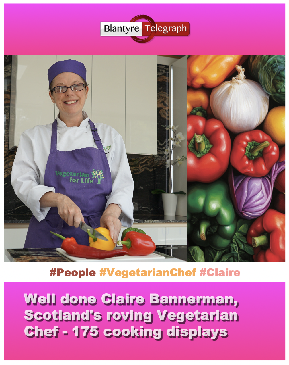 Claire Bannerman: Scotland's Roving Chef for Vegan Nutrition - Blantyre ...