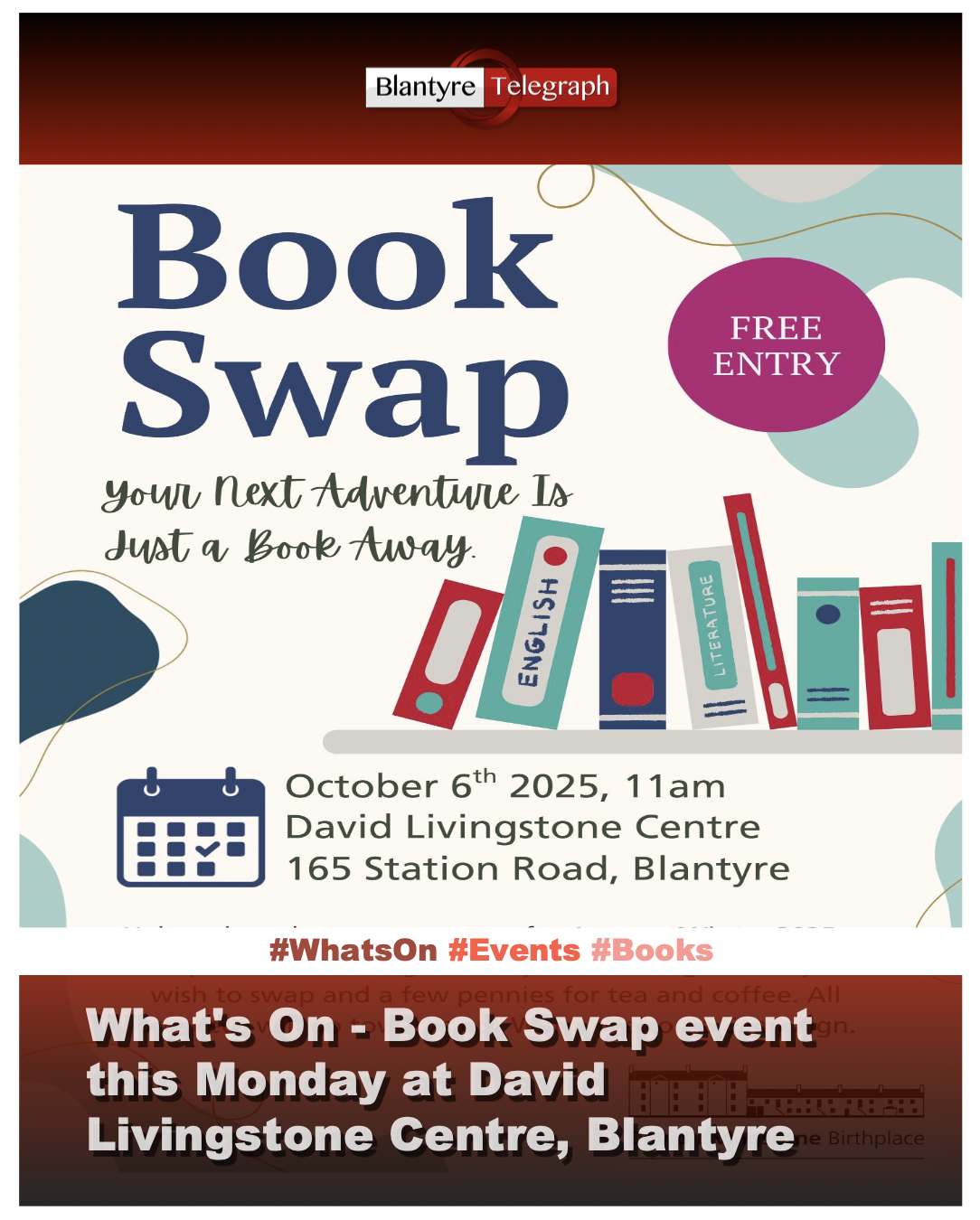 Book Swap at David Livingstone Centre - Blantyre Telegraph