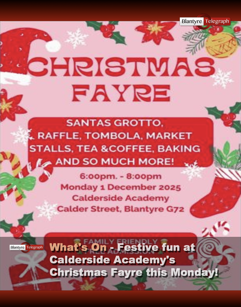 Festive Fun coming to Calderside Academy - Blantyre Telegraph