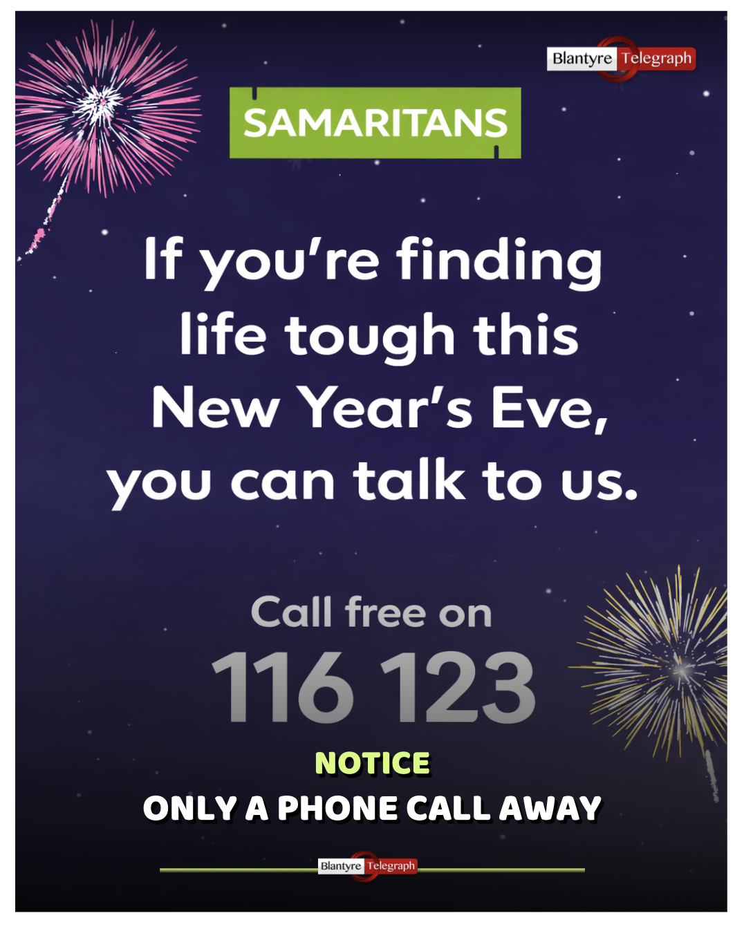 Finding Support During New Year Struggles - Blantyre Telegraph