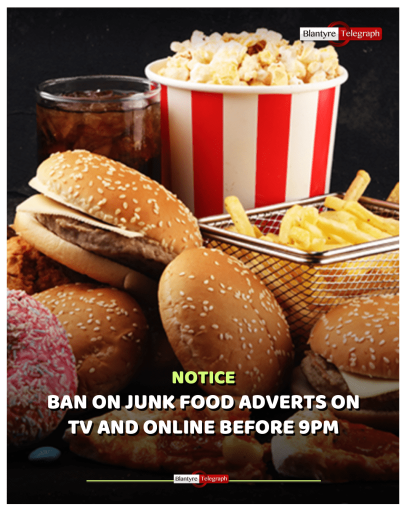 Ban on Junk Food Adverts - Blantyre Telegraph